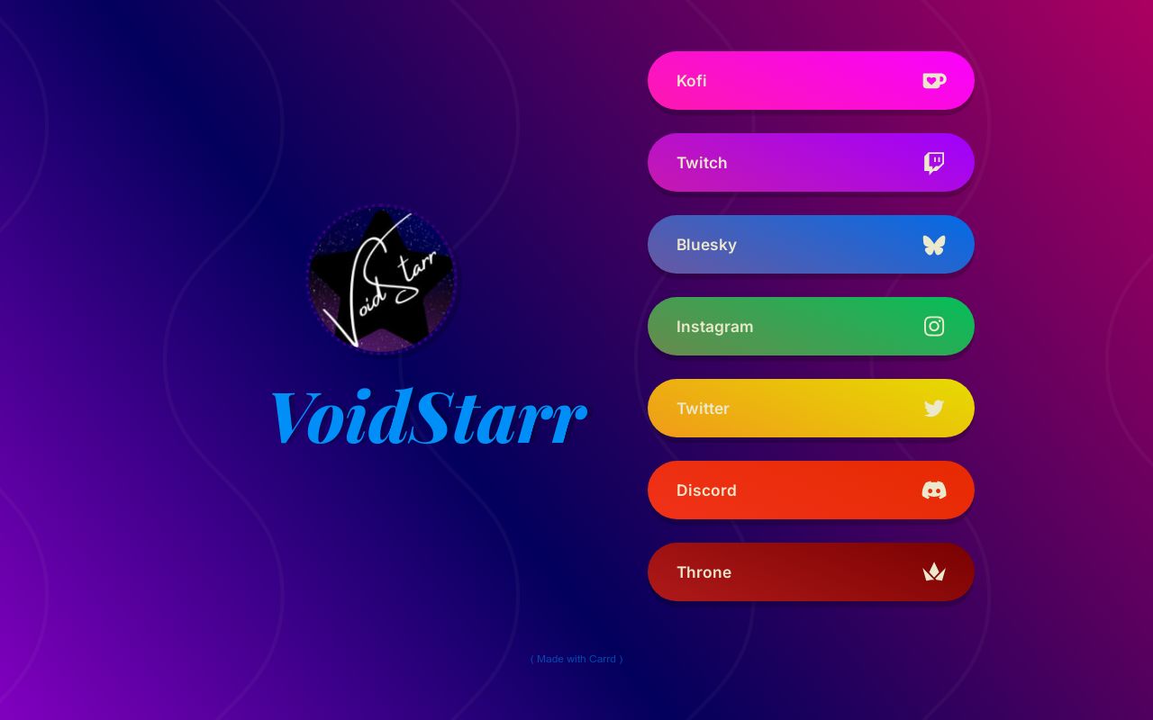 Void Starr socials